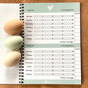 Chicken Egg Collecting Journal for Homesteading Gift Chicken Lover Farm ...