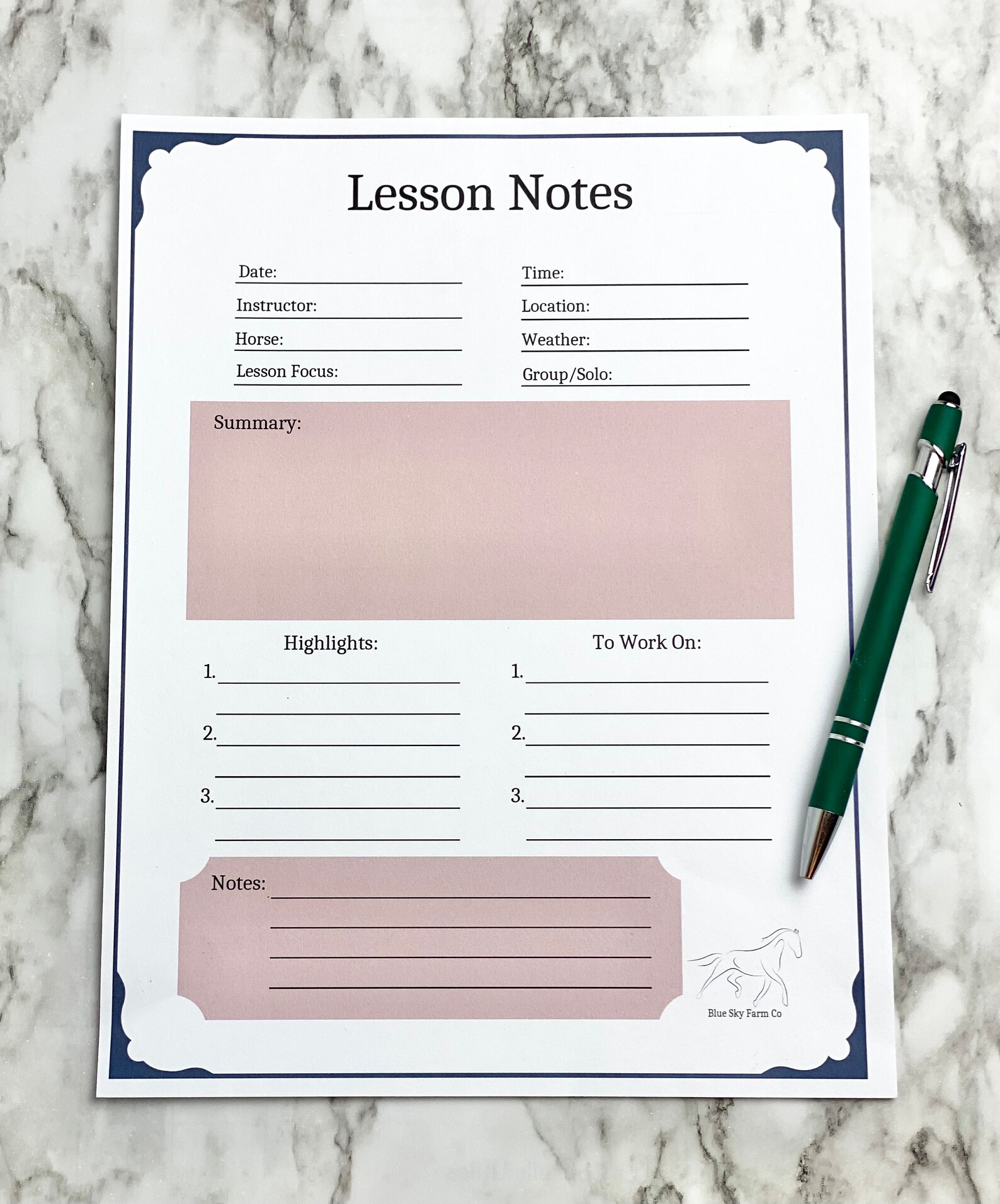 Equestrian Horse Lesson Journal Dressage Horse Riding Notebook - Etsy