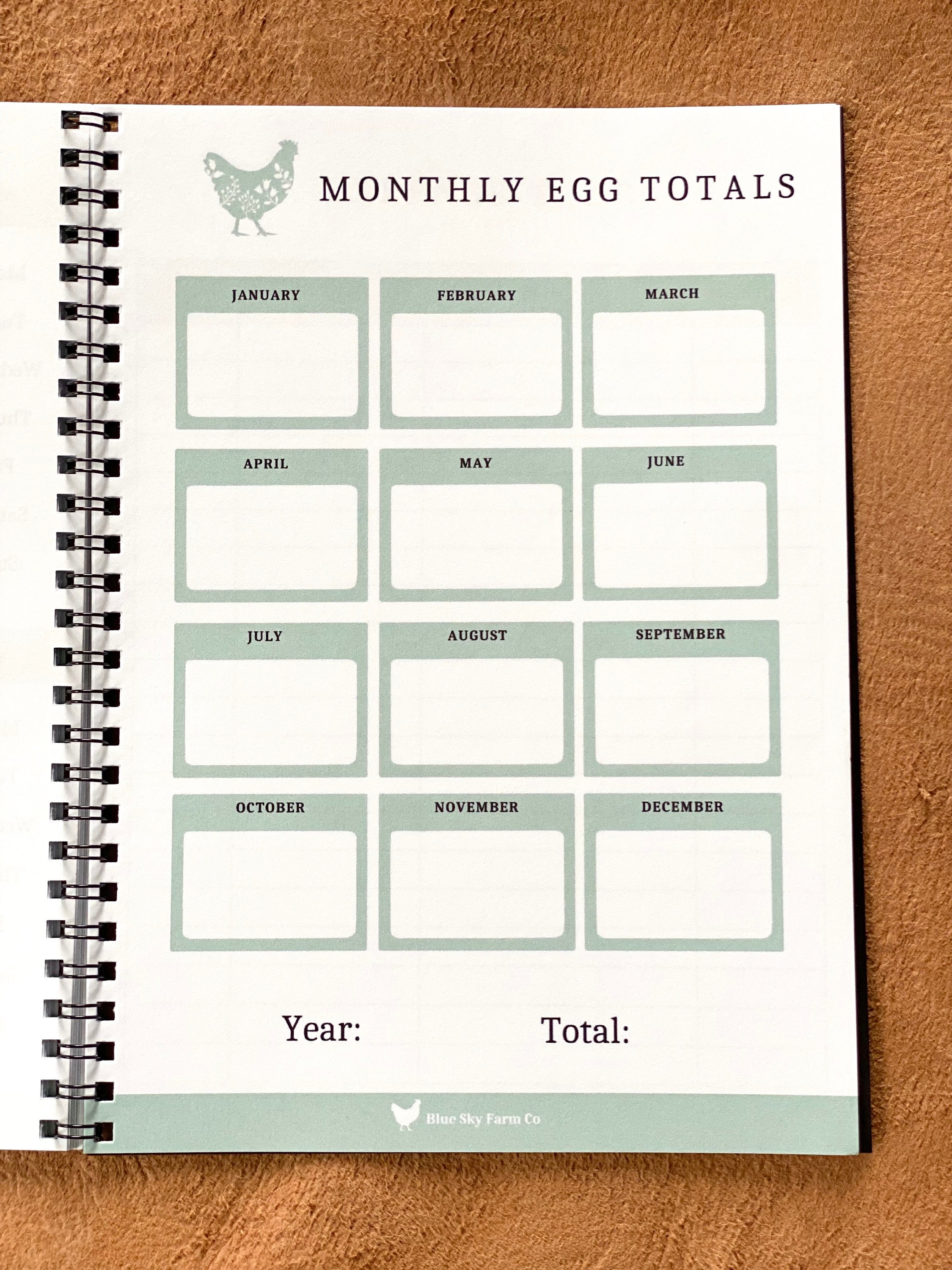 Chicken Egg Collecting Journal for Homesteading Gift Chicken Lover Farm ...