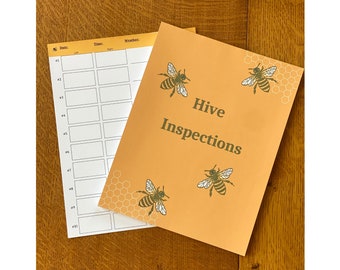 Honeybee Hive Health Record // Beehive Inspection Notes for Beekeepers ...