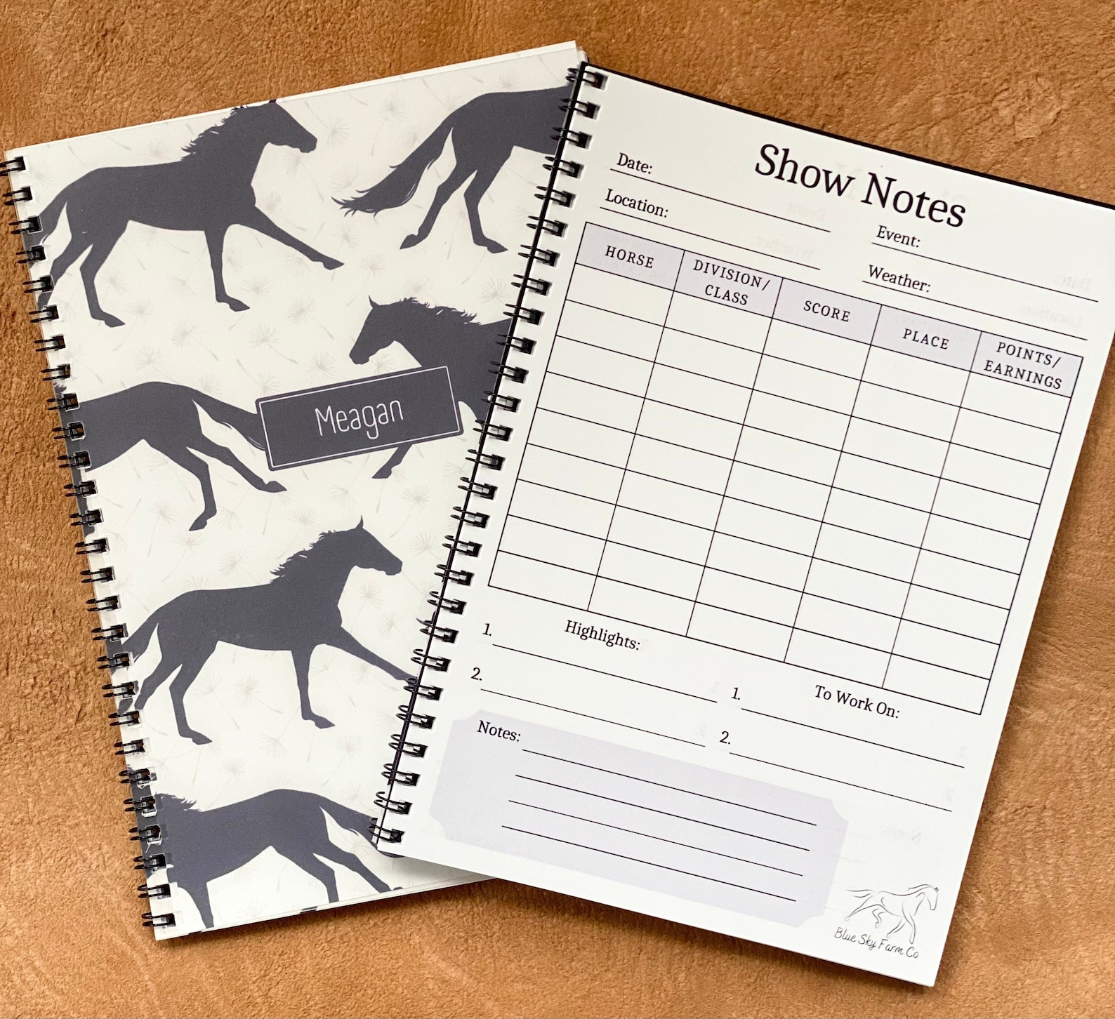 Personalized Horse Show Journal Kids Equestrian Journal Horse Training ...