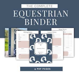 Equestrian Riding Journal Horse Printable Journal Horse Training Log ...