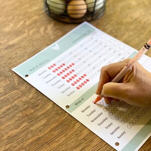 Printable Chicken Egg and Expense Tracker Journal for Chicken Expenses ...