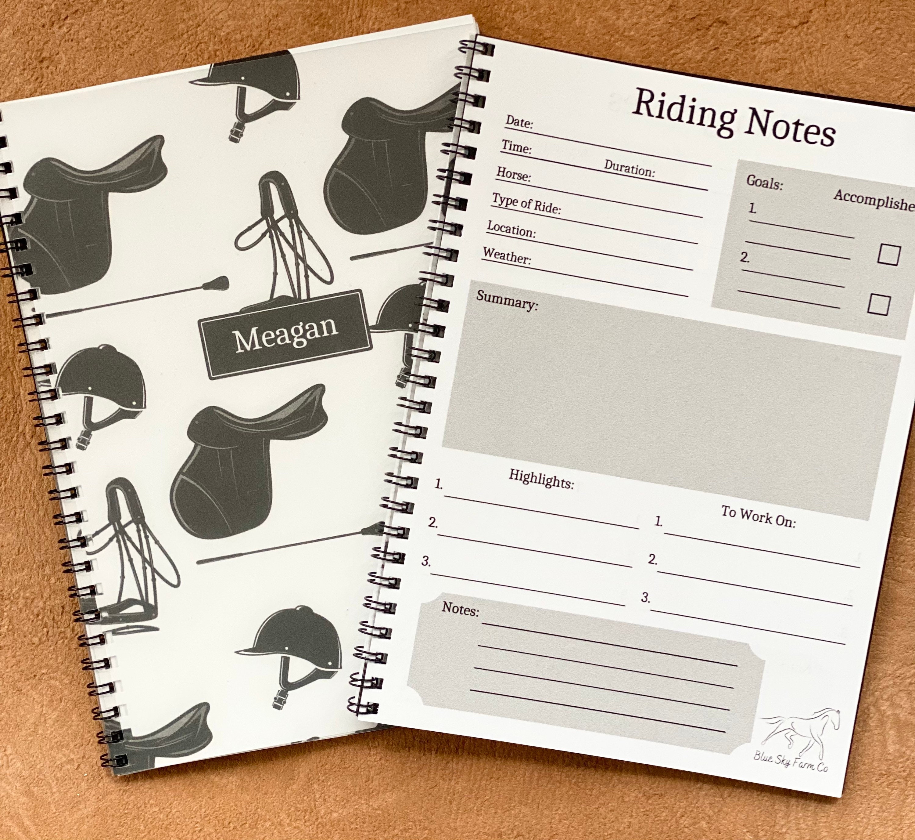 Custom Name Horse Notebook Horse Instructor Gift for Horse Owner Gift ...