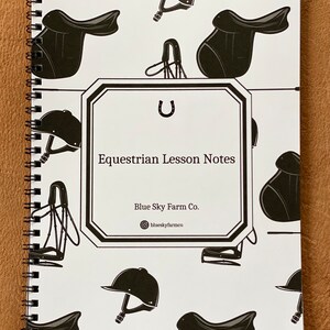 Personalized Horse Lesson Note Journal Equestrian Journal Horse ...