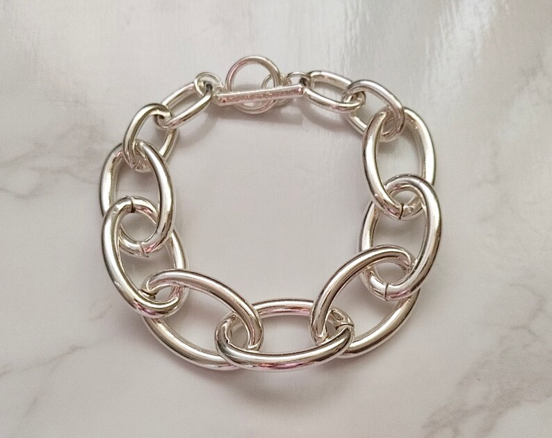 Big Chunky Gold Chain Bracelet Stack Bracelet Gold Link - Etsy