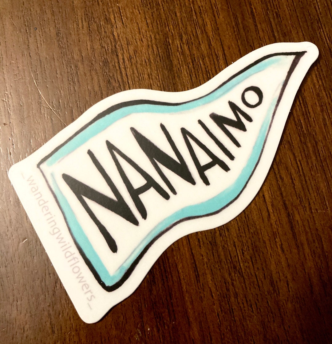 Nanaimo Banner Flag Vinyl Sticker - Etsy Canada