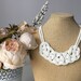 White Rope Necklace- White Knot Necklace- Bib Necklace- Nautical ...