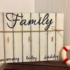Rustic Wooden Baby Frame | Baby Shower | Reclaimed Wood Wall Art ...