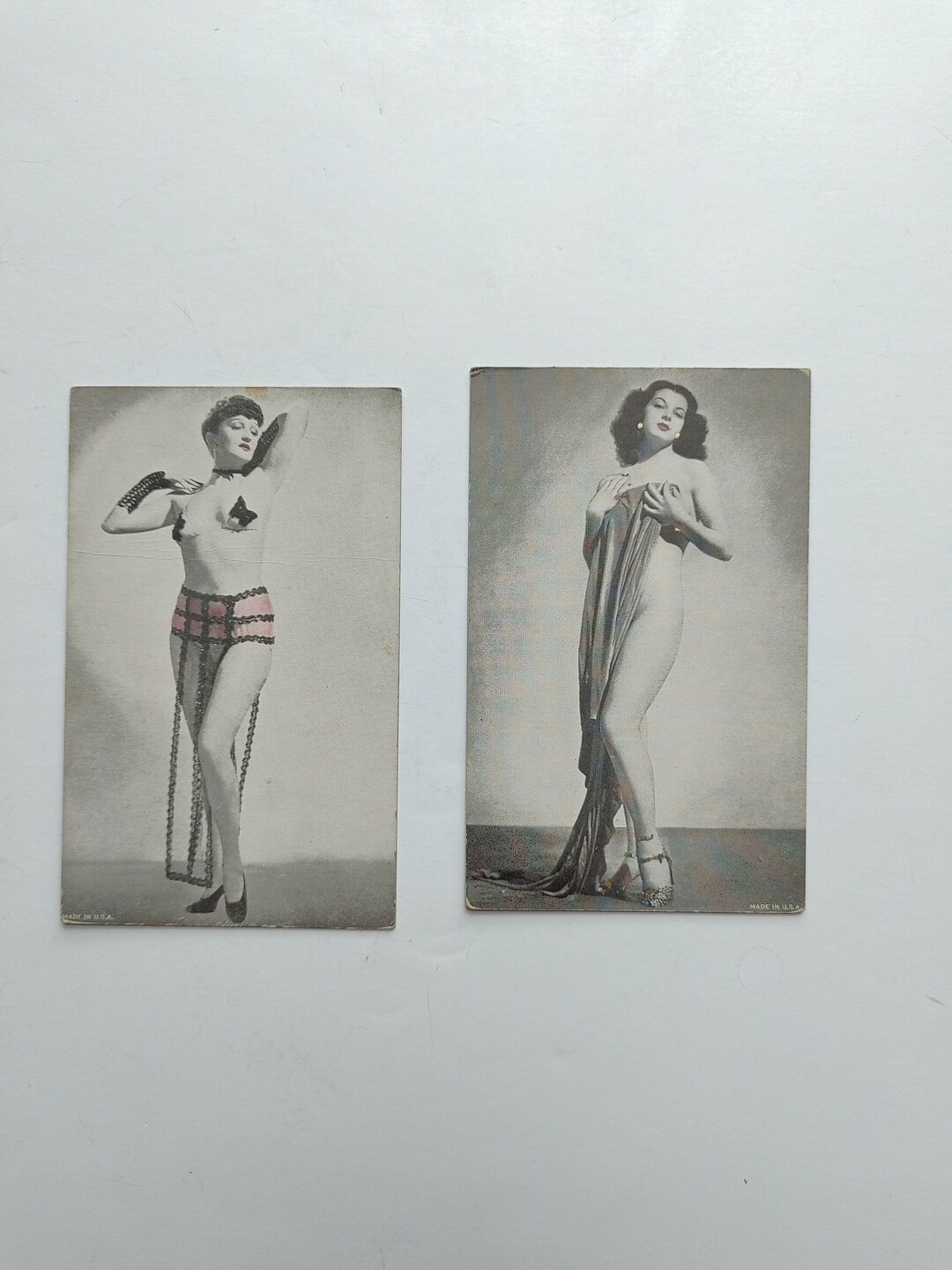 Vintage 1940s Original Burlesque Pinup Cabinet Cards - Etsy