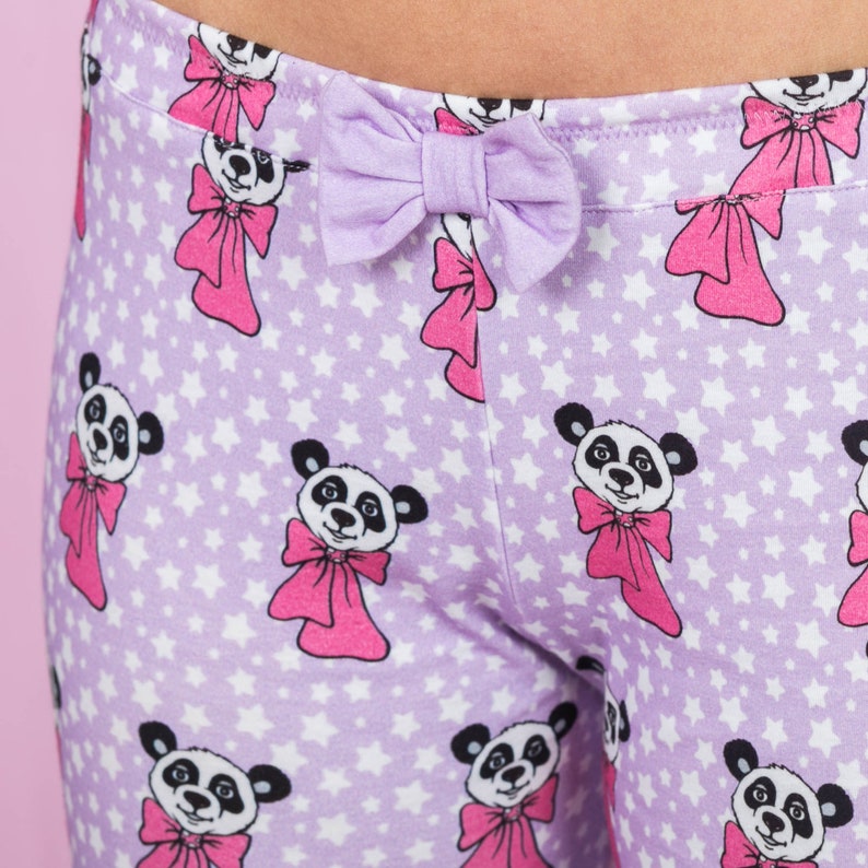 Panda Pyjama Pants, Sleep Pants, Pj's for Women, Panda Sleepwear, Women ...