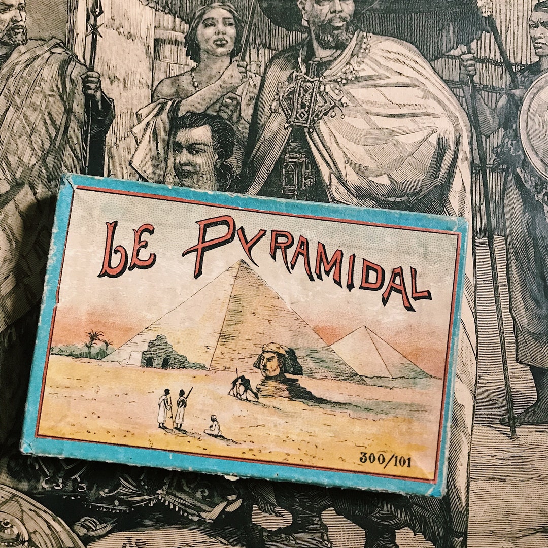 Old Game THE PYRAMIDAL. Puzzle. Game of Patience. Cardboard Box With ...