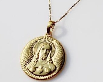 Jesus necklace | Etsy