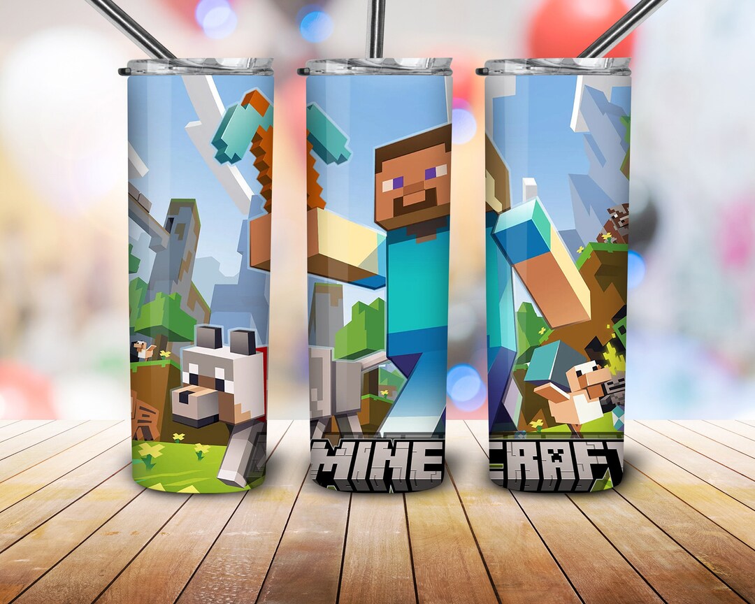 Minecraft Tumbler Wrap, Sublimation Design, Minecraft Png, Minecraft ...