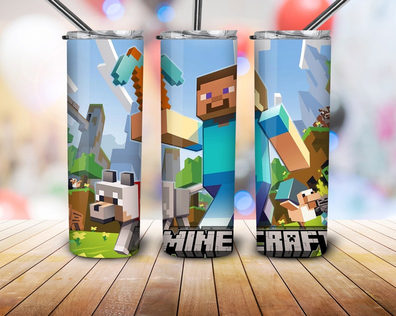 Minecraft Tumbler Wrap, Sublimation Design, Minecraft Png, Minecraft ...