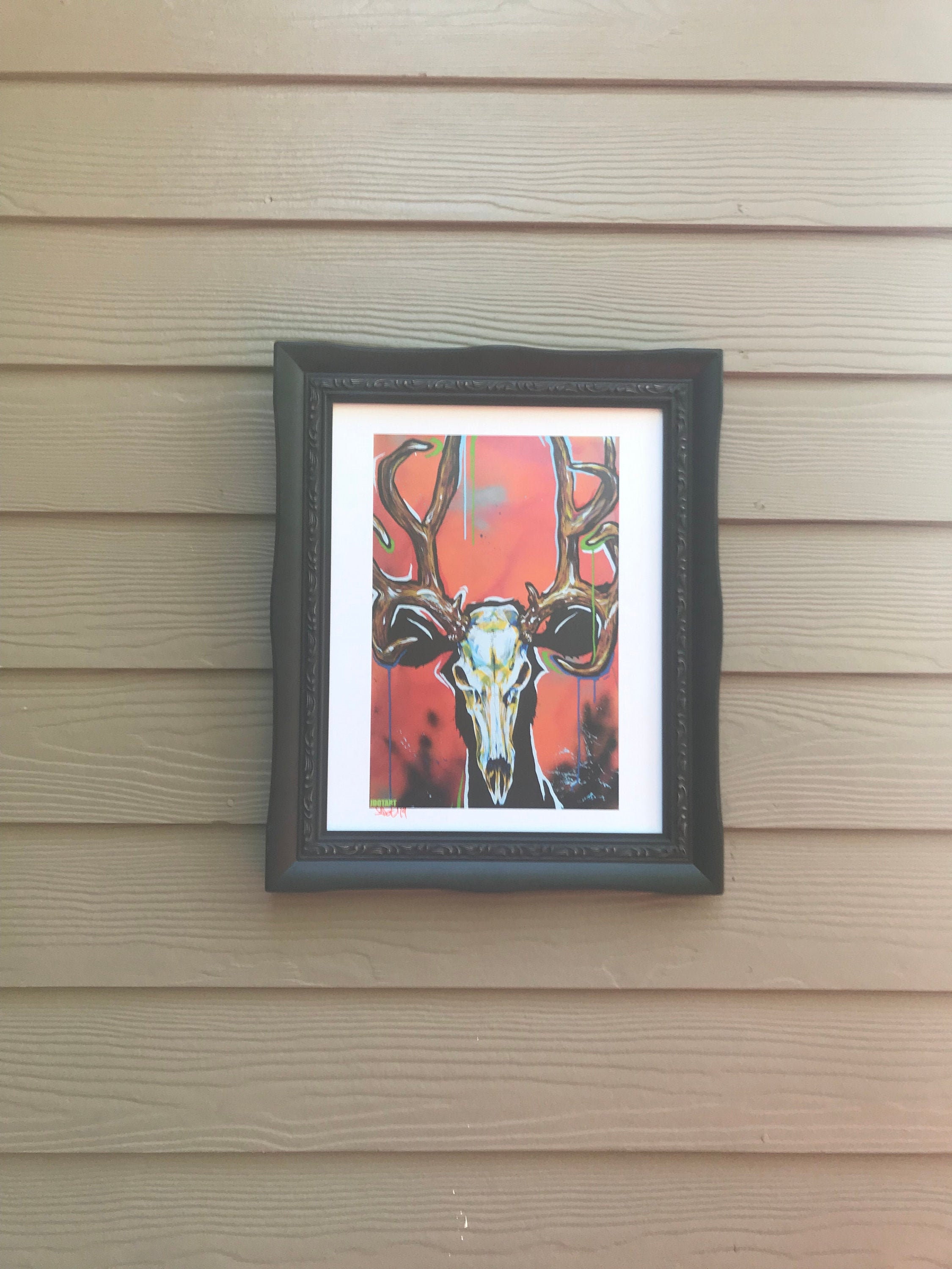 Mule Deer Muley Deer Deer Skull Skull Antler Antler Art - Etsy