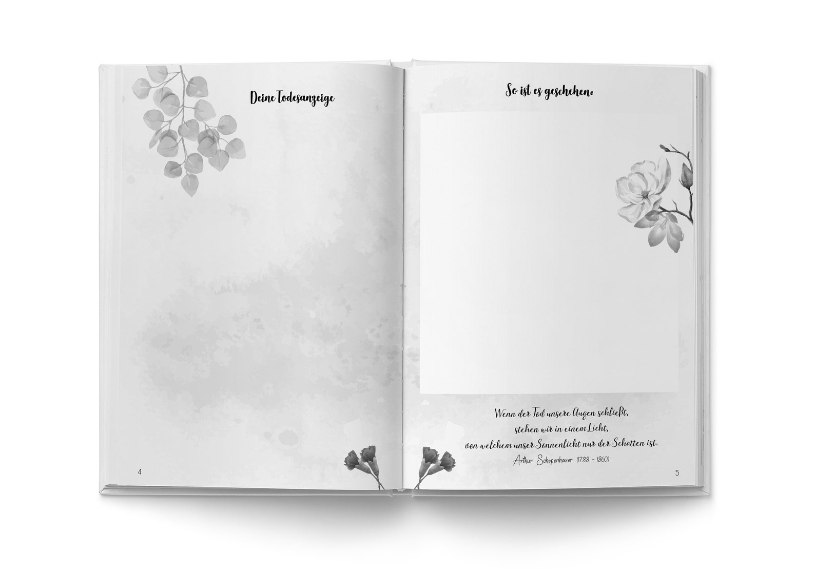 Personalisiertes Trauer & Erinnerungsbuch Trauerbuch für - Etsy.de