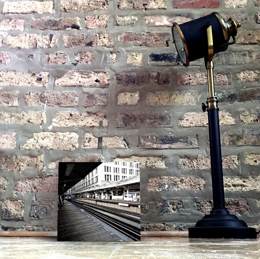 EL Train Stop Photograph - Living Room Wall Decor Home Art Urban ...