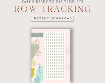 Knit Crochet Project Row Tracker - Etsy