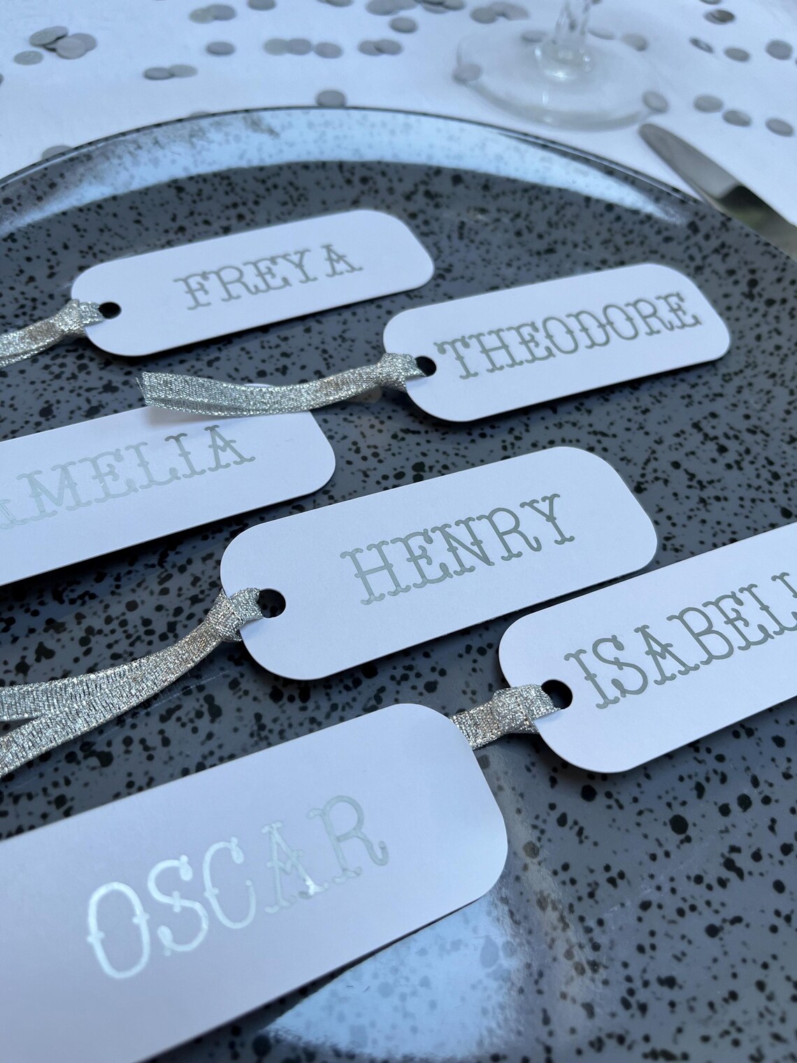 Handwritten Place Card Name Tag for Wedding Table or Special Occasion ...