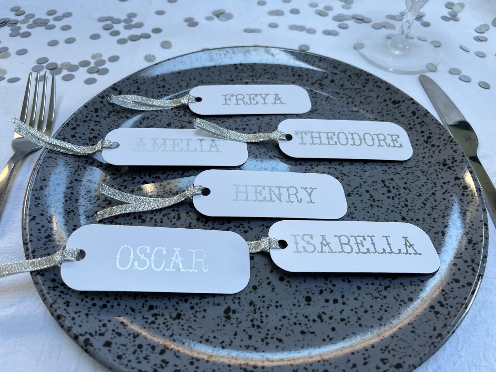 Handwritten Place Card Name Tag for Wedding Table or Special Occasion ...