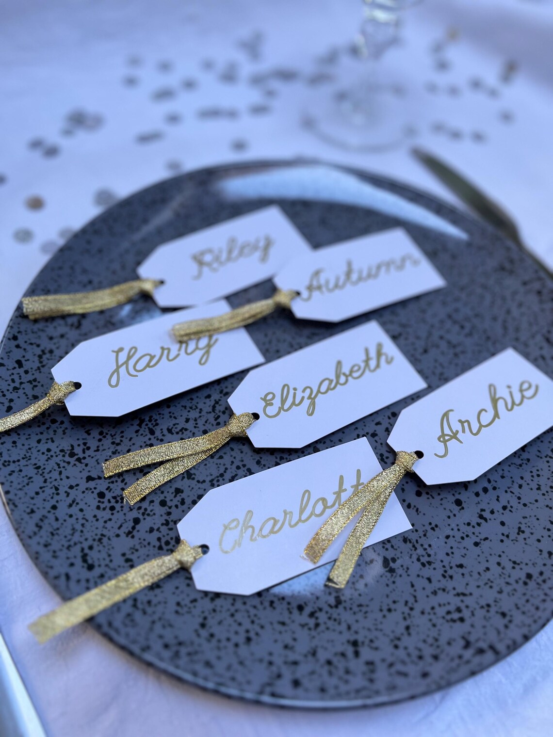 Handwritten Place Card Name Tag for Wedding Table or Special Occasion ...