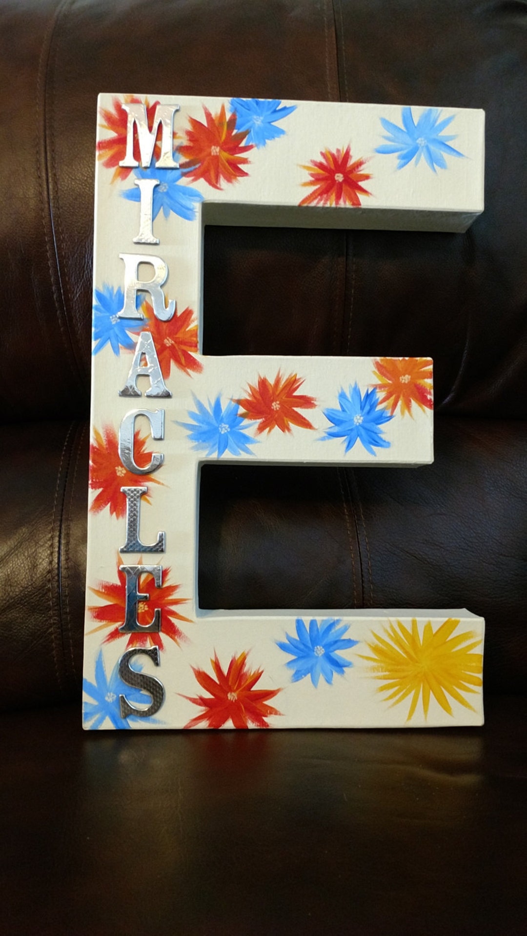 14" Paper Mache Letter Painted With Any Theme/name - Etsy