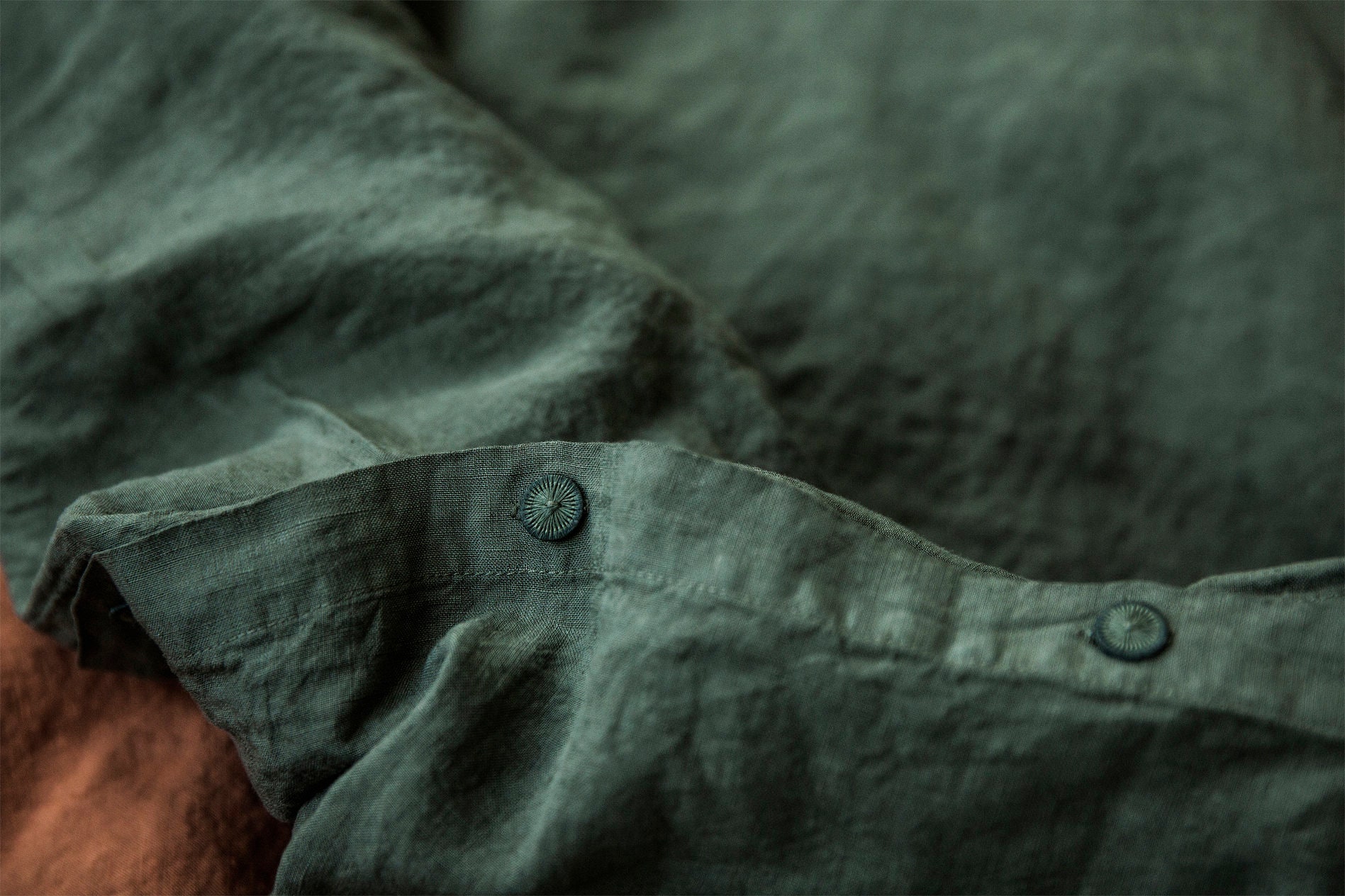 FREE SHIPPING/ FULL set of Linen bedding/burnt orange Linen | Etsy