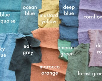 Color Samples. Linen Fabric - Etsy