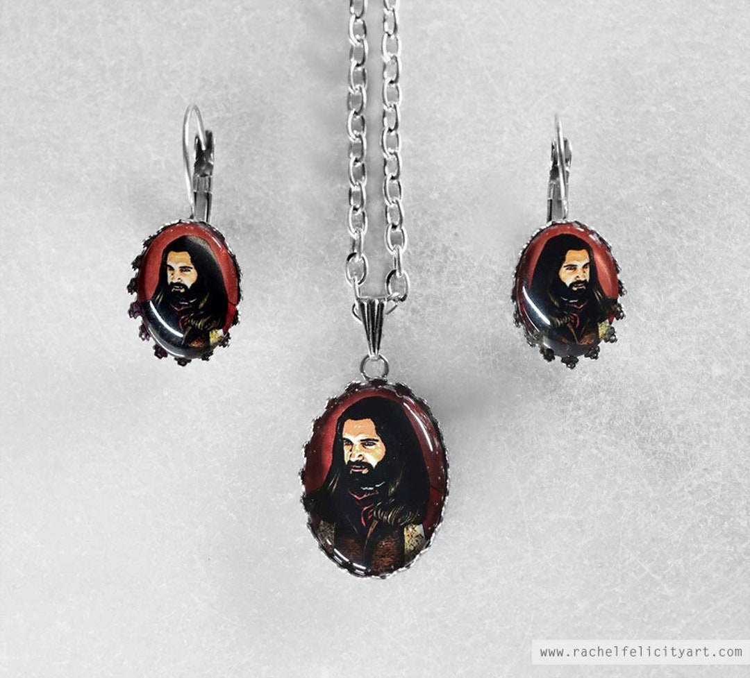 Nandor What We Do in the Shadows Necklace and Earrings, WWDITS Art ...