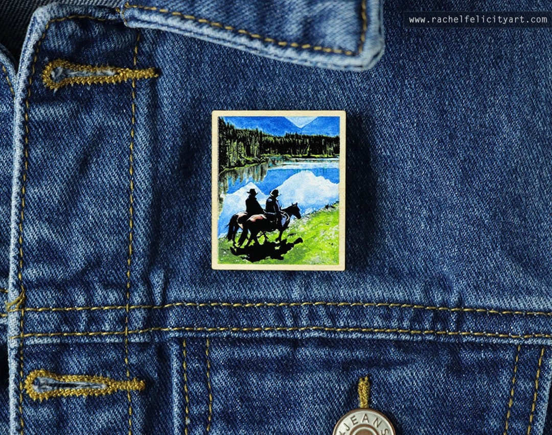 Brokeback Mountain Landscape Pin Badge, LGBTQ Pin, Jack Twist and Ennis ...