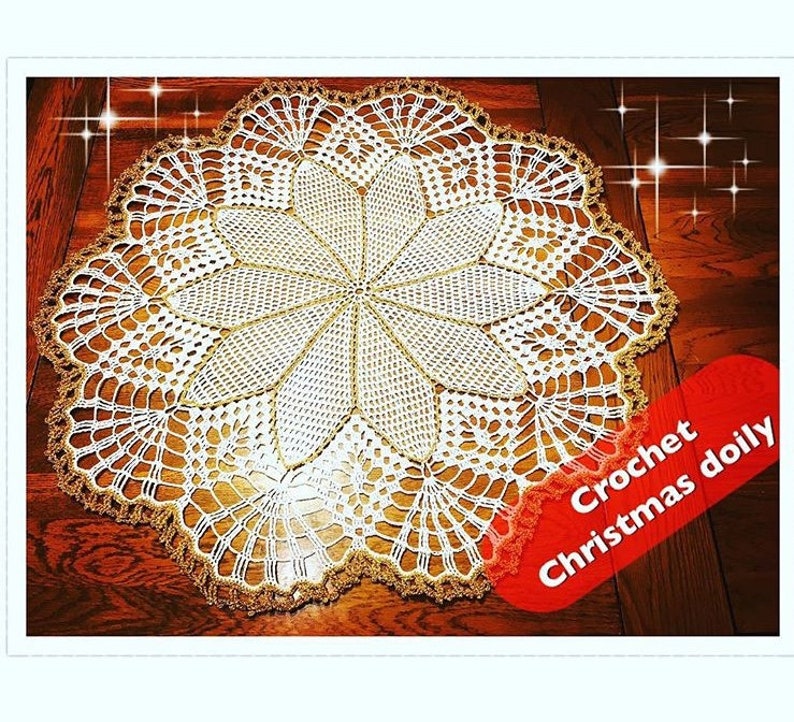 Written Pattern - Crochet Christmas Doily - Etsy