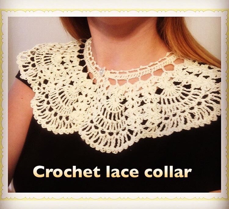 Written Pattern - How to Crochet Lace Collar - Etsy