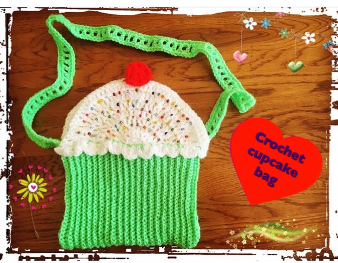 Written Patter - Crochet Cupcake Bag - Etsy