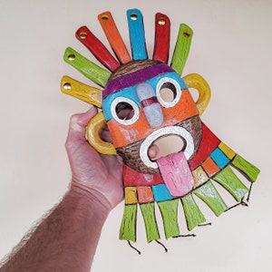 Tribal Art: Hand-carved Rainforest Wooden Mask Unique Rain - Etsy