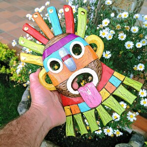 Tribal Art: Hand-carved Rainforest Wooden Mask Unique Rain - Etsy