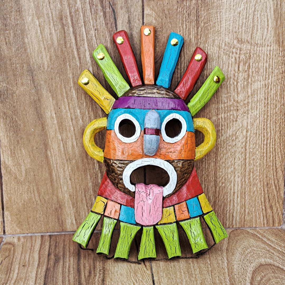 Tribal Art: Hand-carved Rainforest Wooden Mask Unique Rain - Etsy