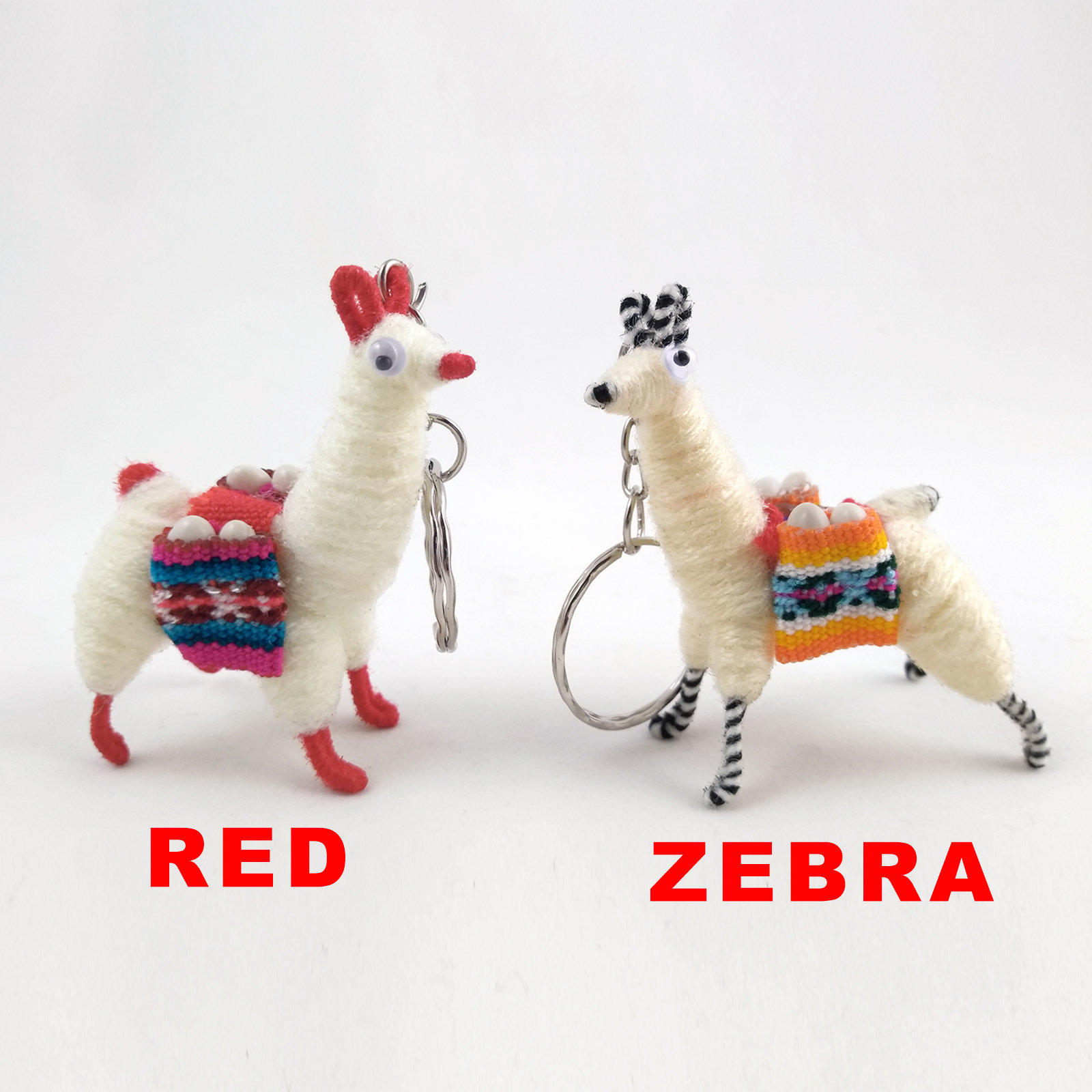 Llamas With Colorful Feet Mini Lllama Key Chains Pocket - Etsy