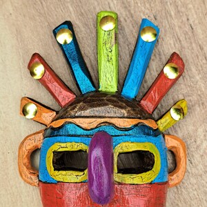 Hand Carved Aya Huma Mask: Rainforest Tribal Decor - Etsy