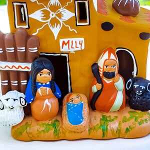 Unique Little Village Church Nativity Set | Charming South American ...