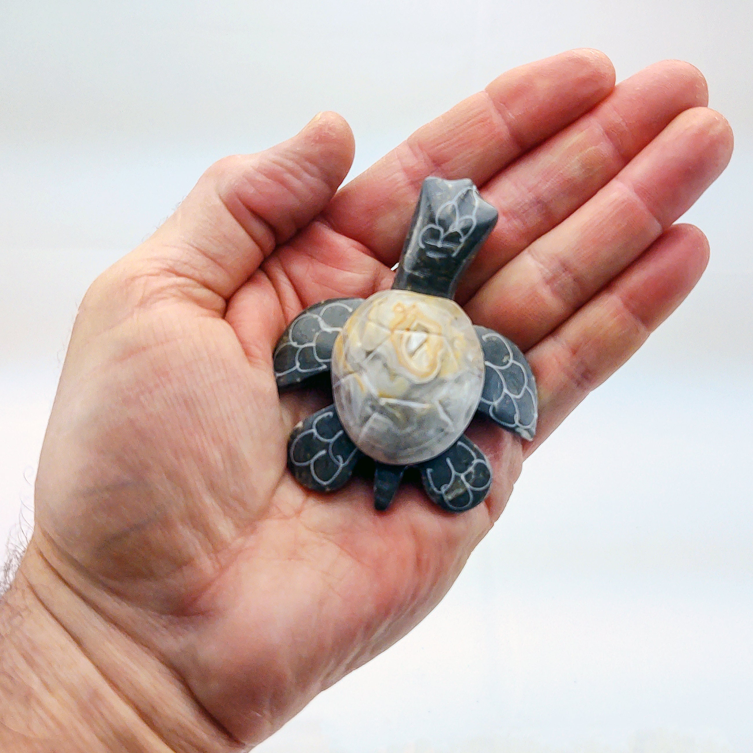Hand Carved Sea Turtle Natural Gemstone Turtles Carved | Etsy