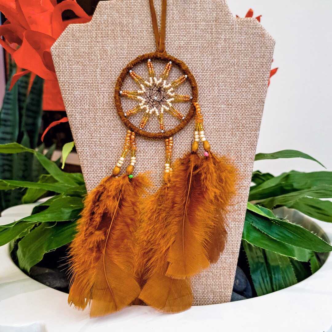 Authentic Dreamcatcher Protection Feather Wall Hanging Boho Indian ...