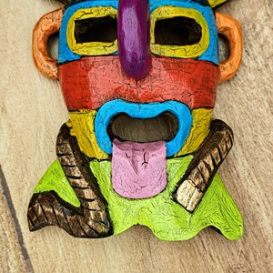 Rainforest Tribal Mask Made From Wood | Authentic Mini Rainforest ...