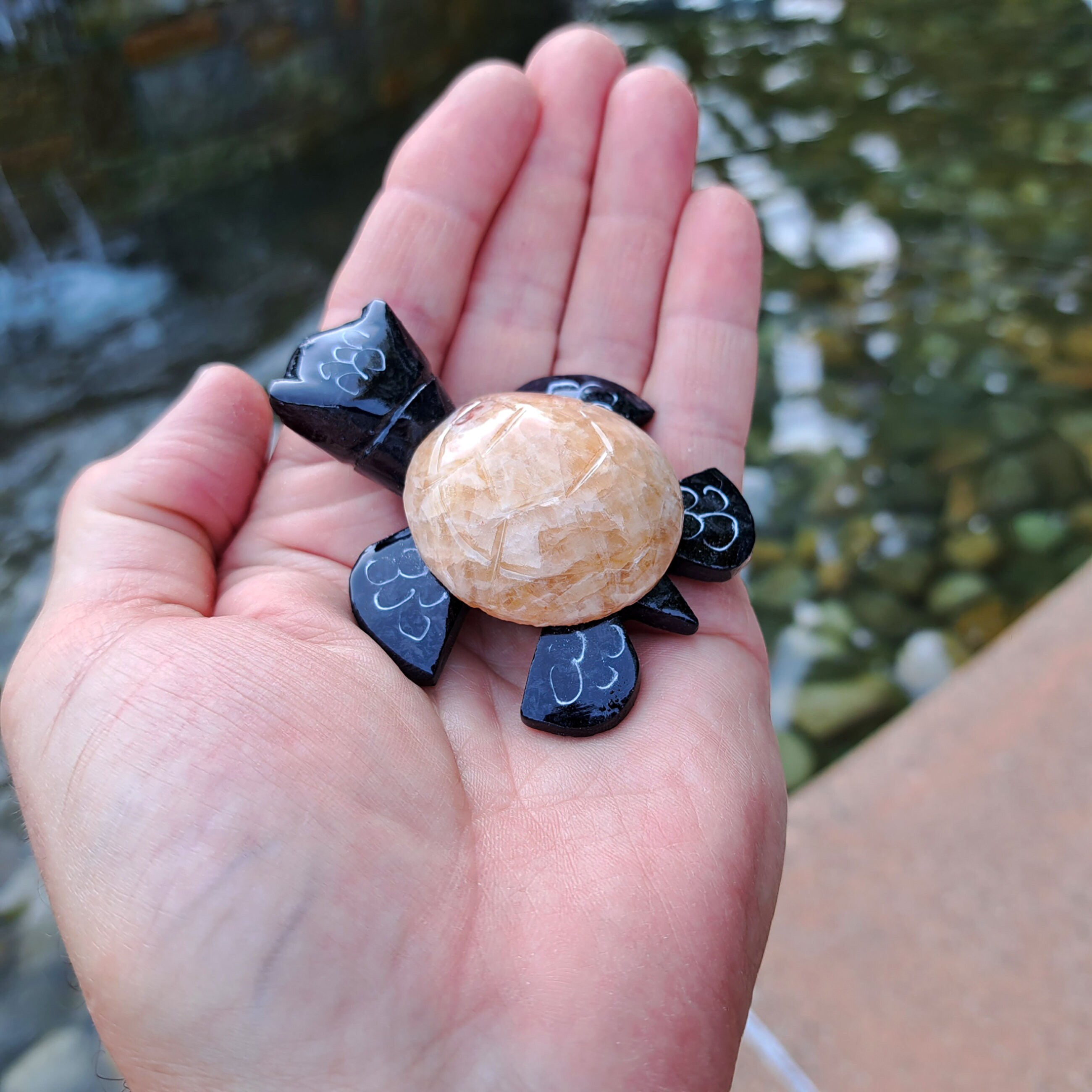 Hand Carved Sea Turtle Natural Gemstone Turtles Carved - Etsy