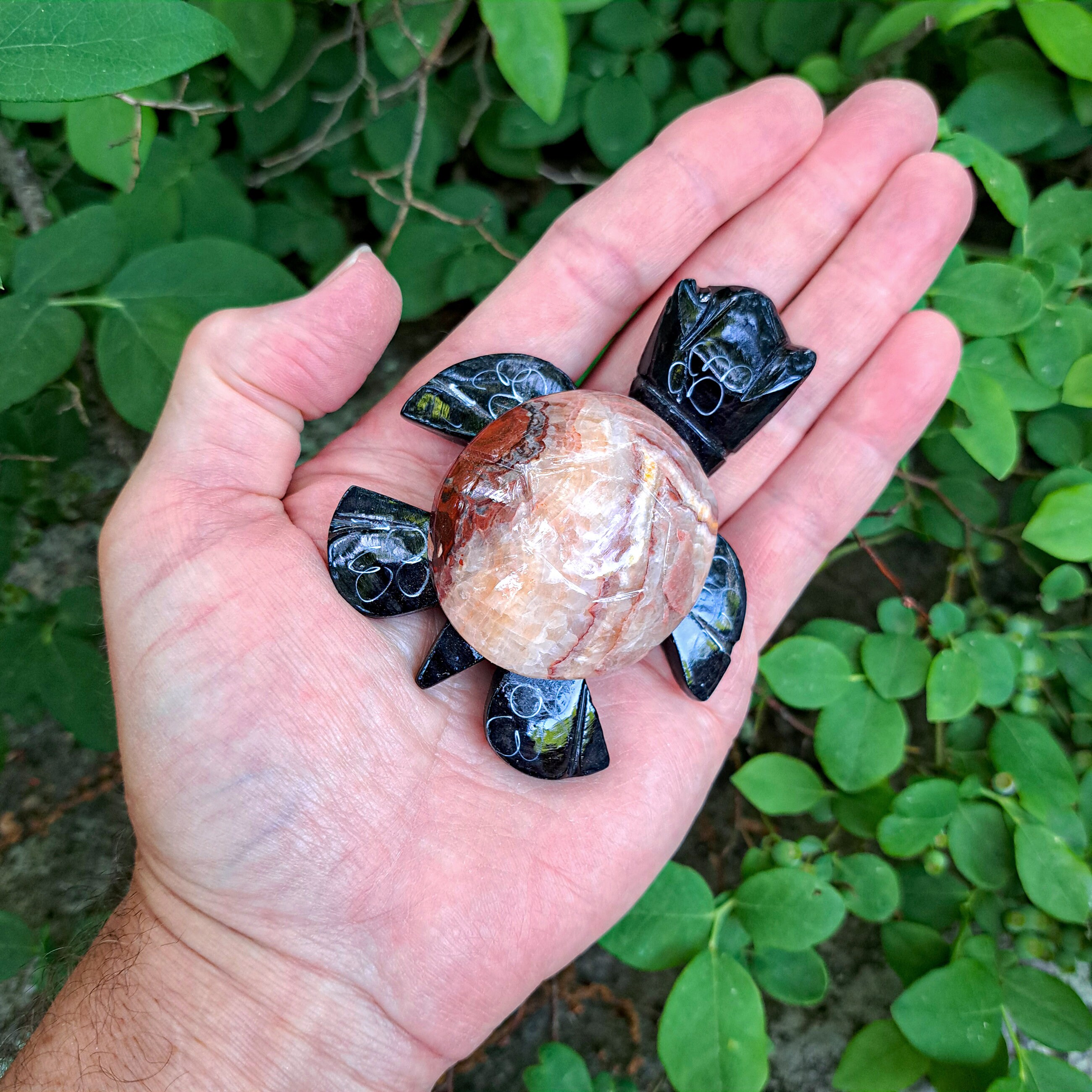 Hand Carved Sea Turtle Natural Gemstone Turtles Carved | Etsy