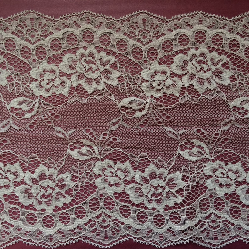 The Lace Co. Ivory Soft Clipped Wide Lace Trim 7.5" / 19 Cm - Etsy