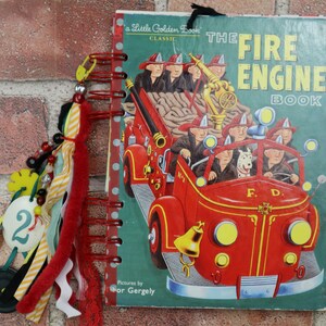 The Fire Engine Book- Little Golden Book Notebook Spiral Bound Junky ...