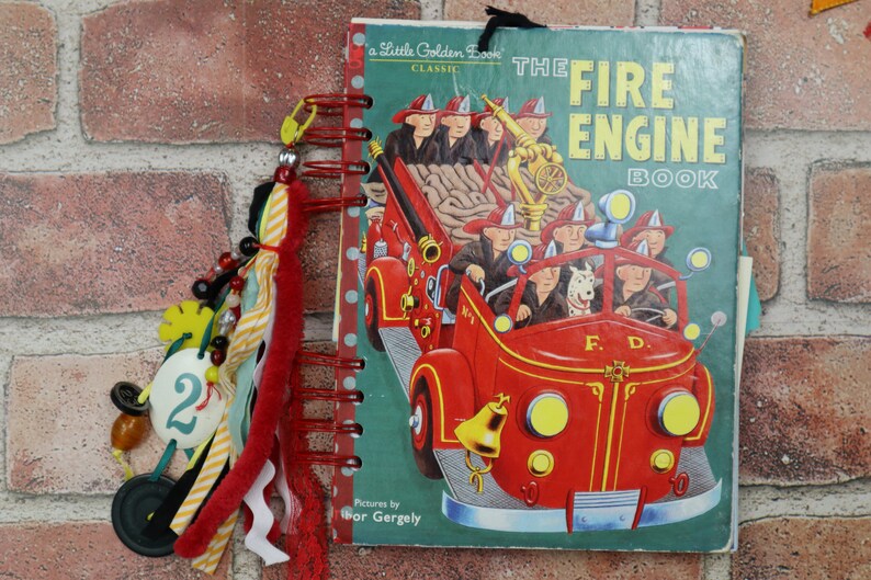 The Fire Engine Book Little Golden Book Free Shipping Notebook Spiral ...