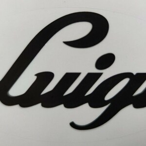 FIAT 500 Luigi, Car Sticker, Tuning Dimensions 10 X 5.3cm OVAL ...