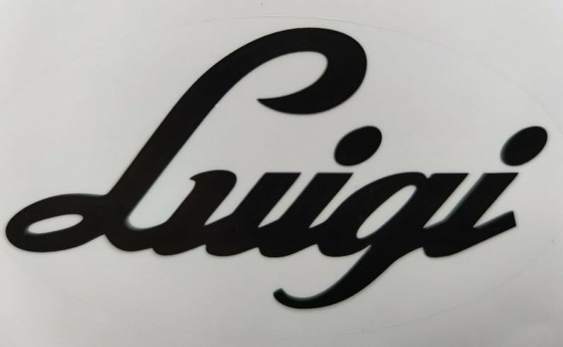 FIAT 500 Luigi, Car Sticker, Tuning Dimensions 10 X 5.3cm OVAL ...
